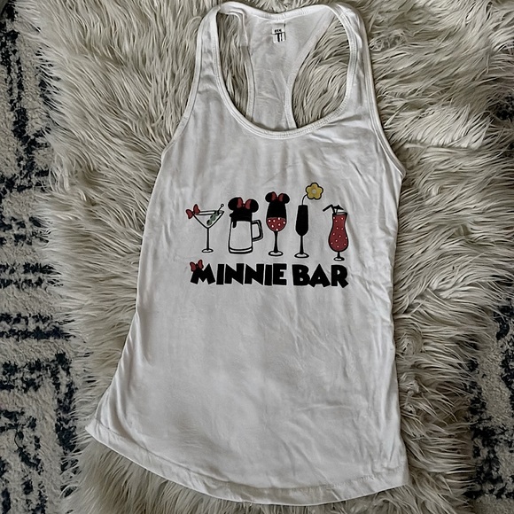 Tops | Disney Minnie Bar Tank | Poshmark